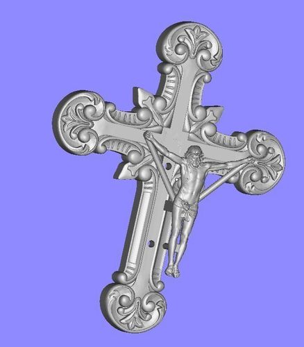 cross with jesus free 3D model | CGTrader