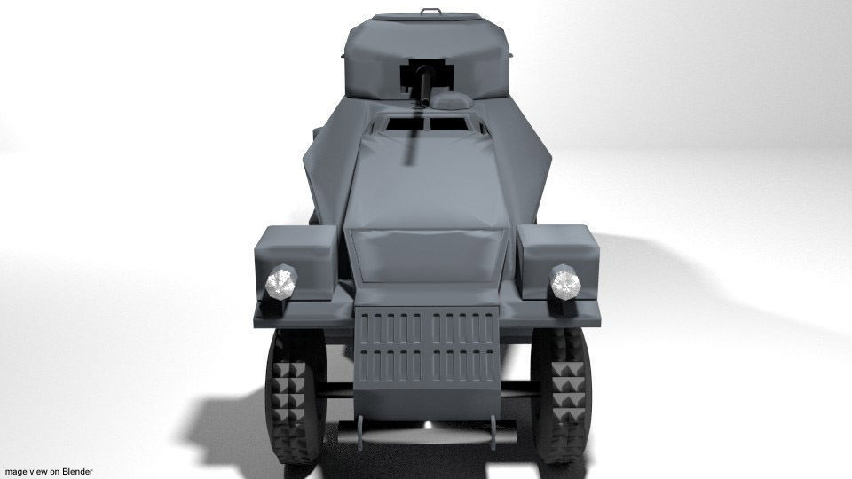 Armoured Car - Schwerer Panzerspahwagen 3D model | CGTrader