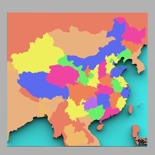 China Map 3D model | CGTrader