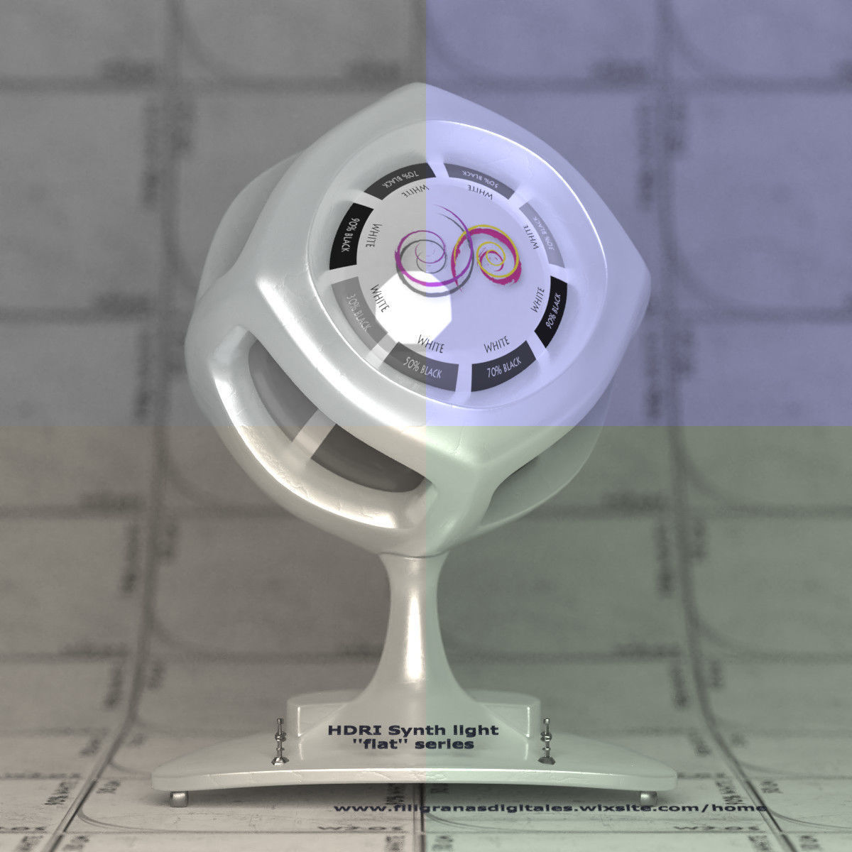 Flat 8 sides 4k Synth HDRI Texture | CGTrader