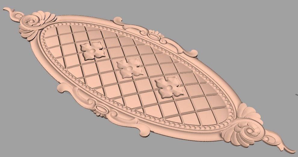Artcam 3D relief STL models for CNC woodworking E124 3D model | CGTrader