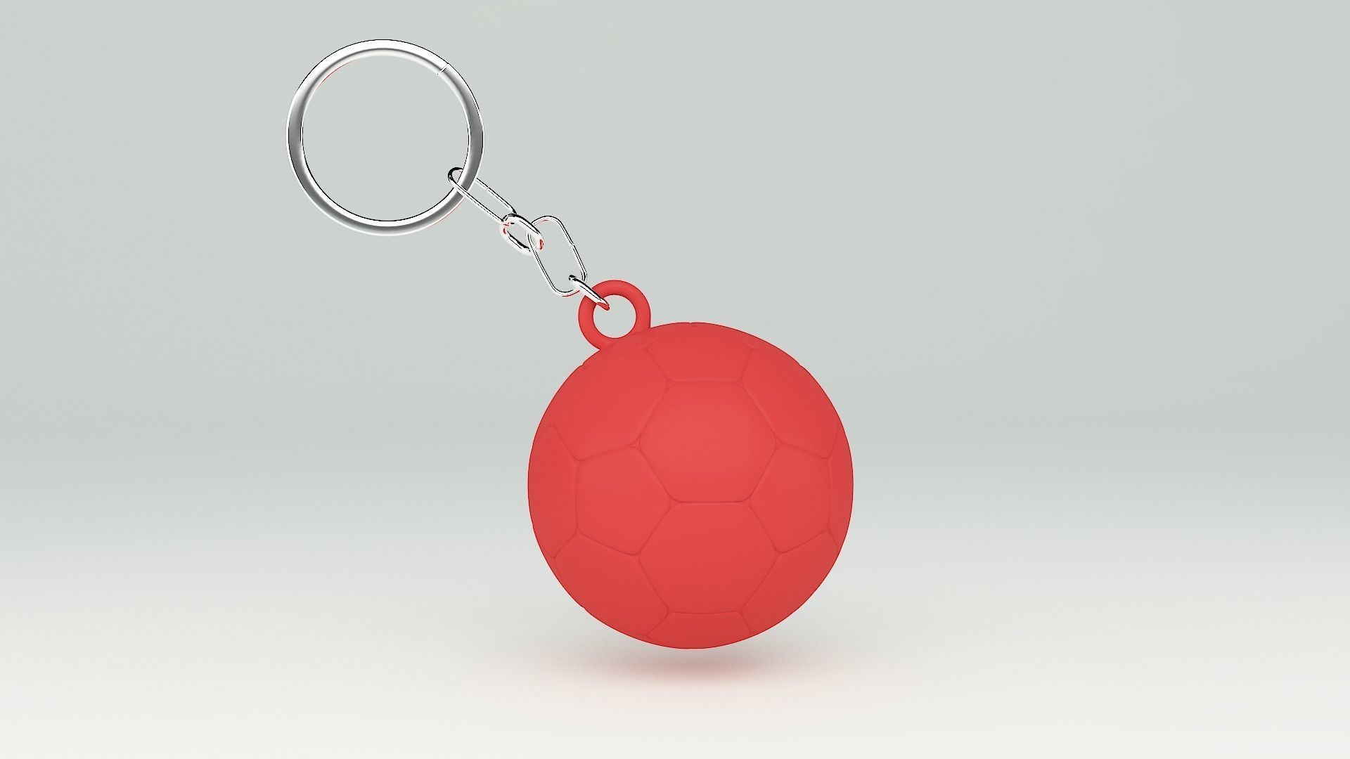 Soccer ball keychain 3D model 3D printable | CGTrader