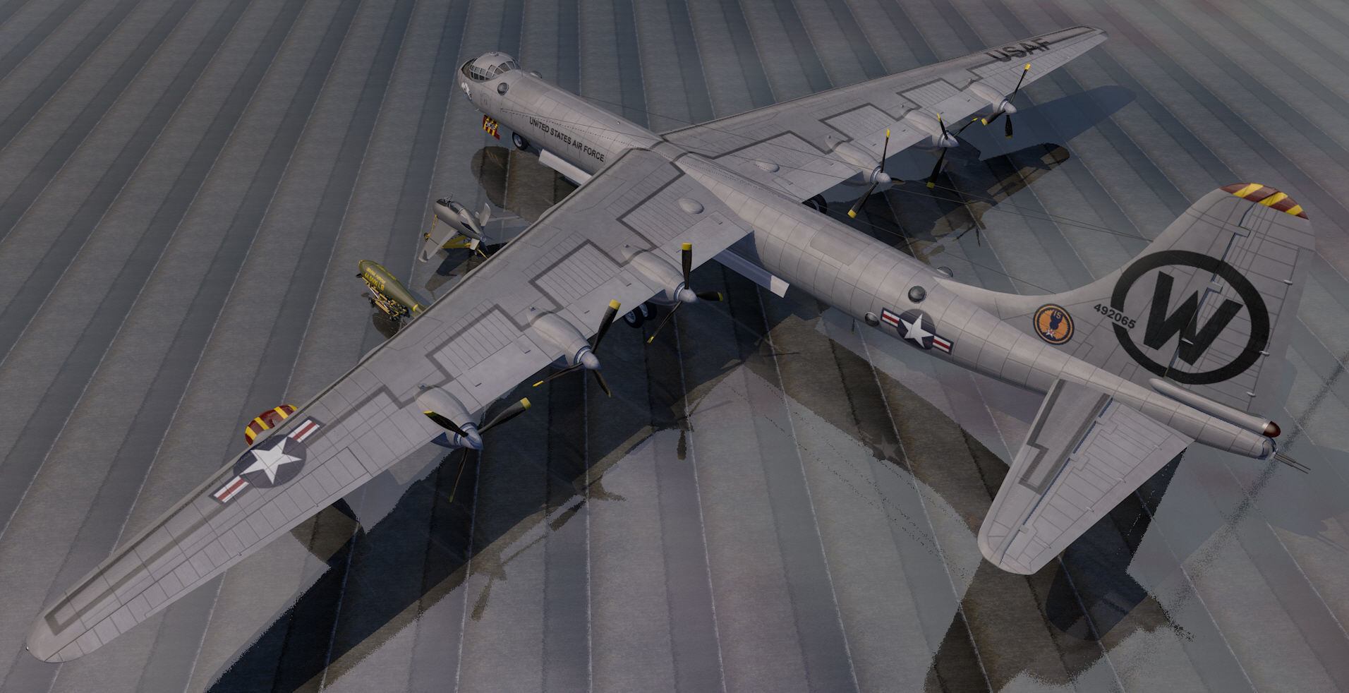 Convair B-36H Peacemaker 3D model | CGTrader