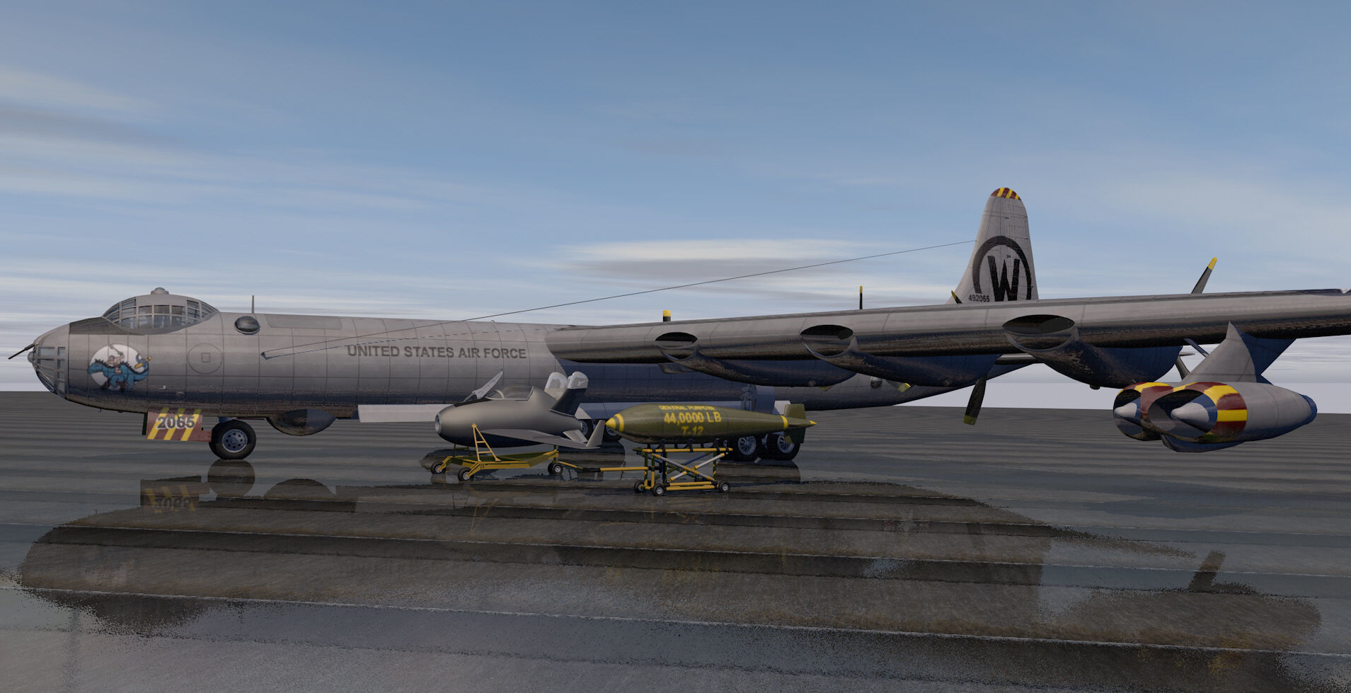 Convair B-36H Peacemaker 3D model | CGTrader