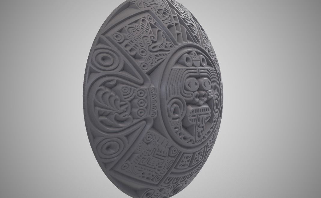 Aztec Wall Decoration 3D model 3D printable | CGTrader