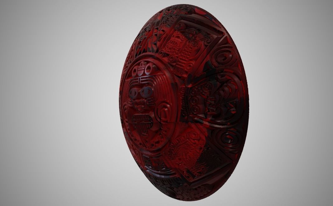 Aztec Wall Decoration 3D model 3D printable | CGTrader