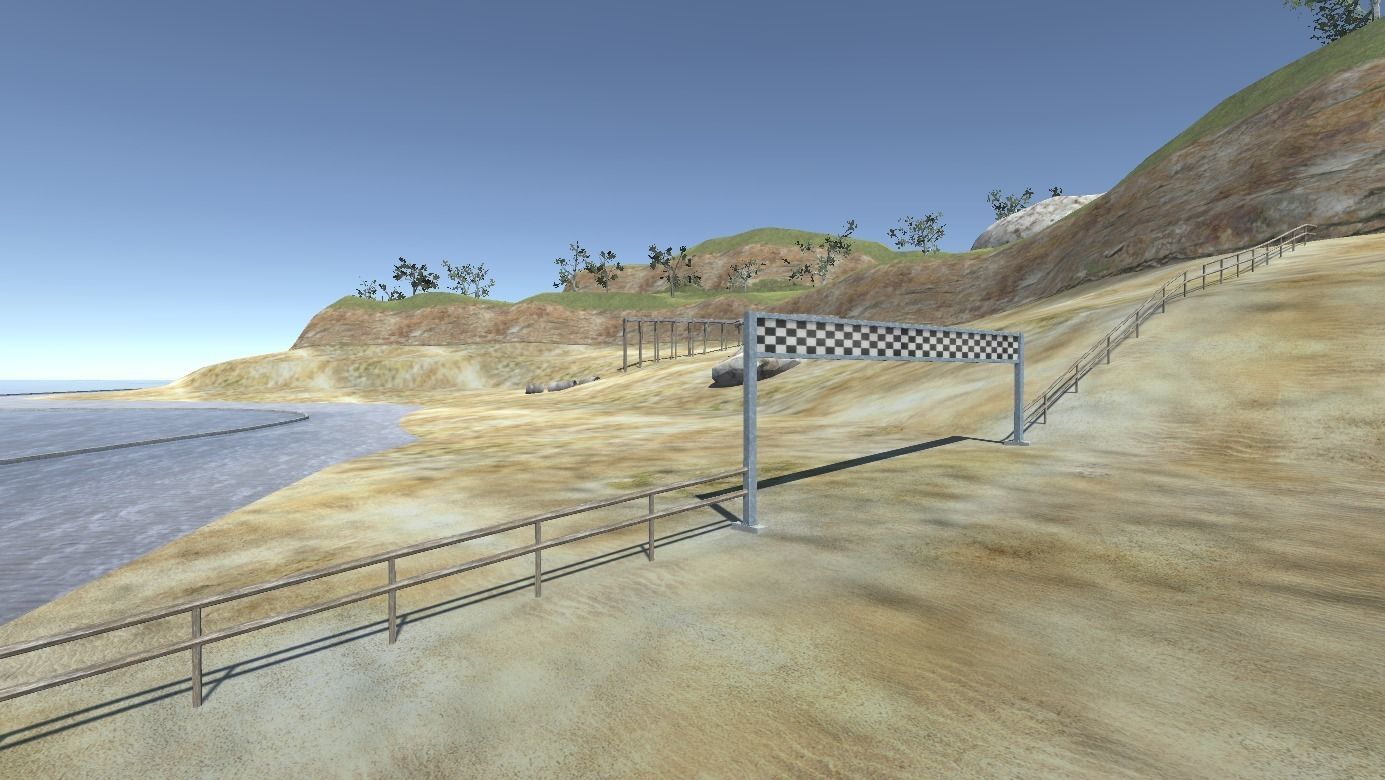 3D model Beach Racing Track VR / AR / low-poly | CGTrader