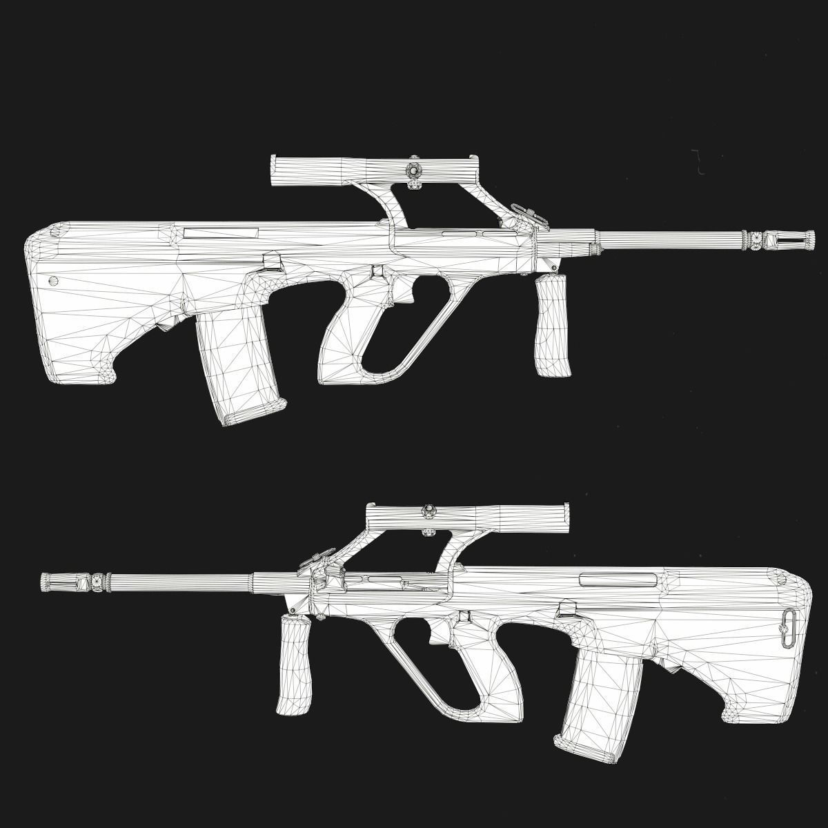3D model AUG A1 Assault Rifle VR / AR / low-poly | CGTrader