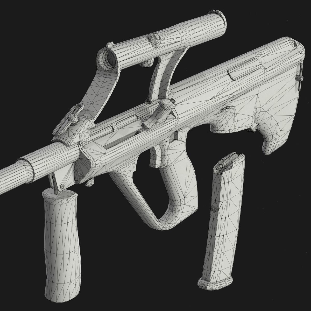 3D model AUG A1 Assault Rifle VR / AR / low-poly | CGTrader