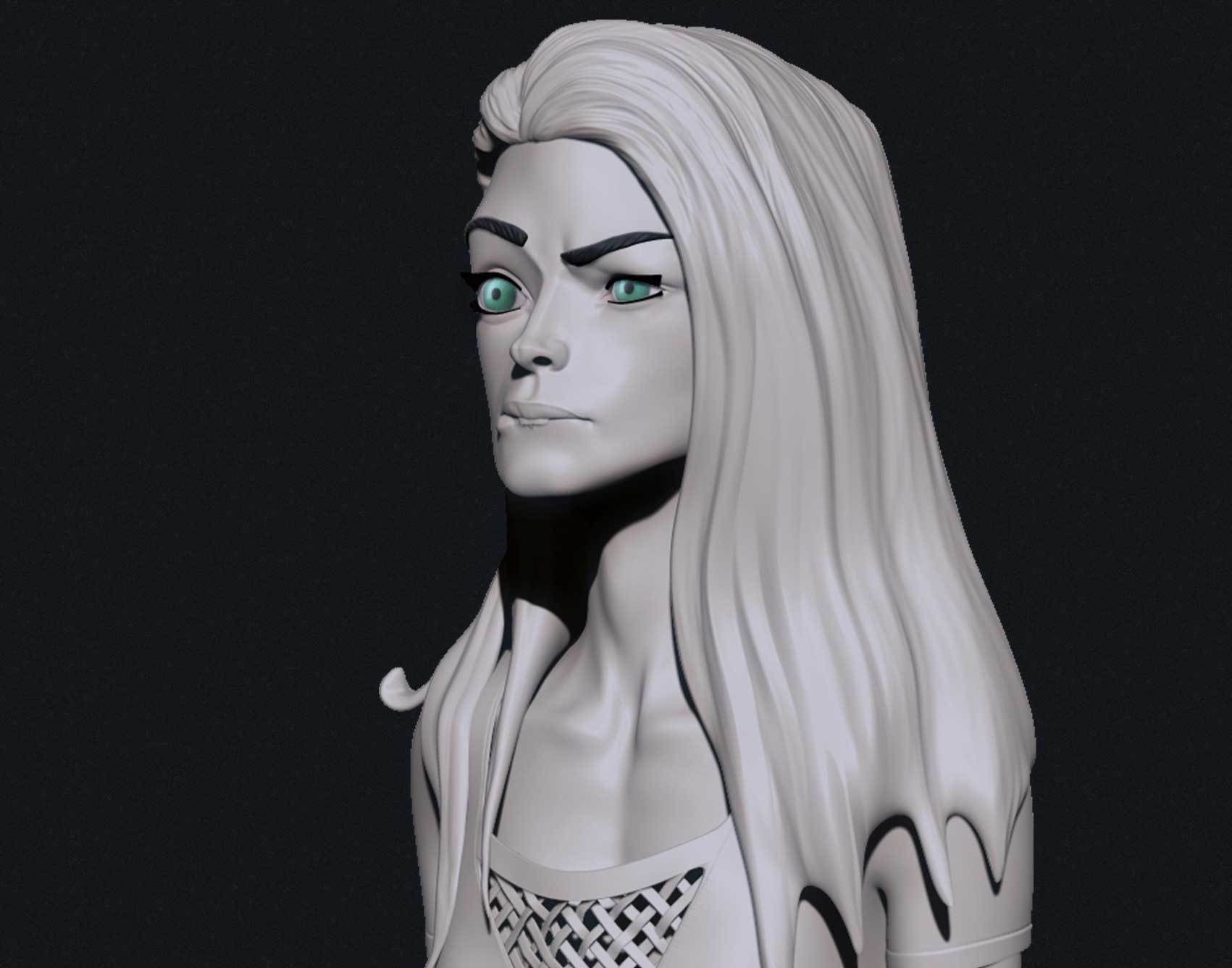 Stylized girl free 3D model | CGTrader