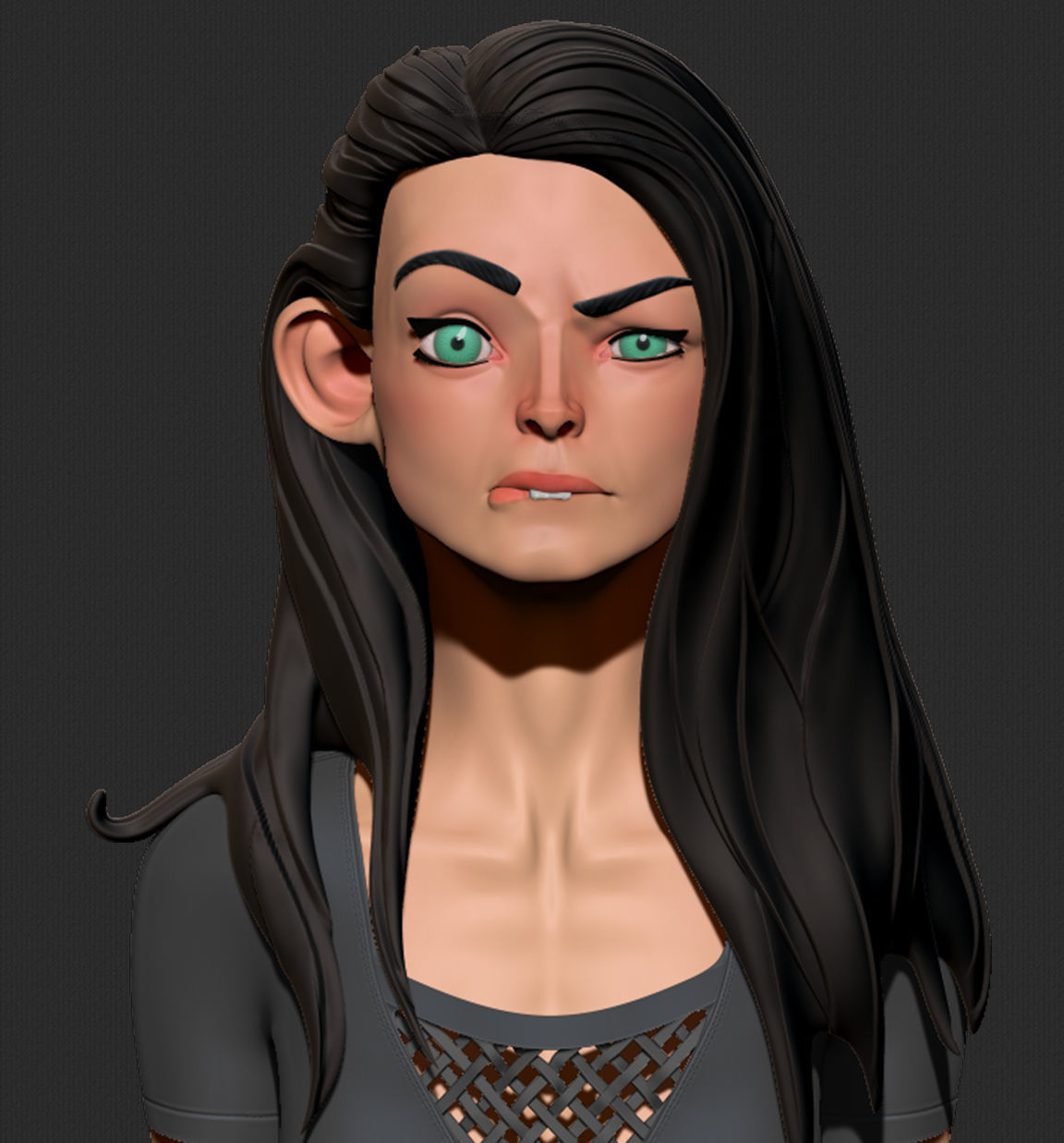 Stylized girl free 3D model | CGTrader