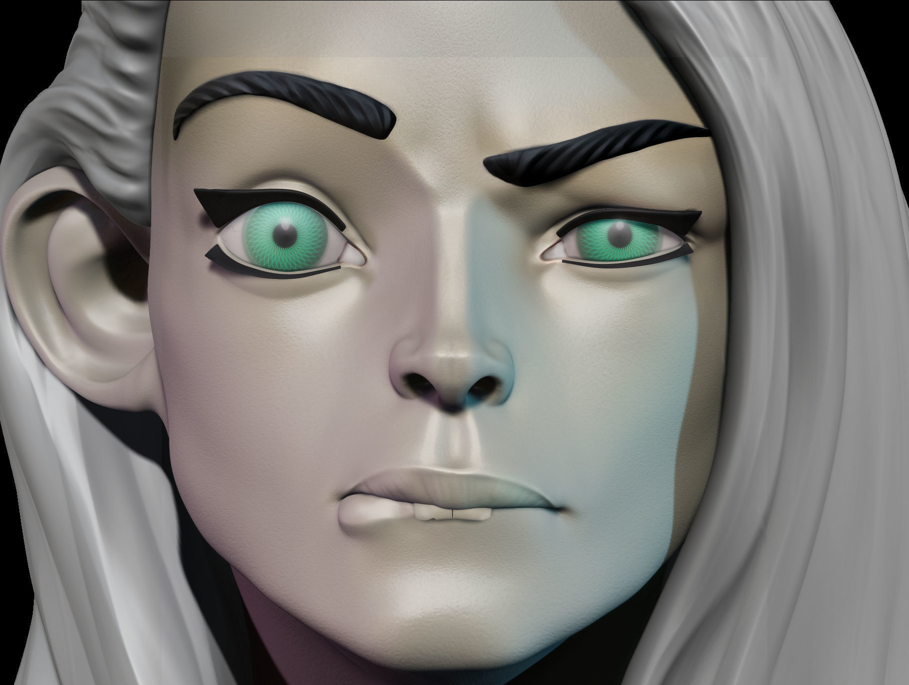 Stylized girl free 3D model | CGTrader