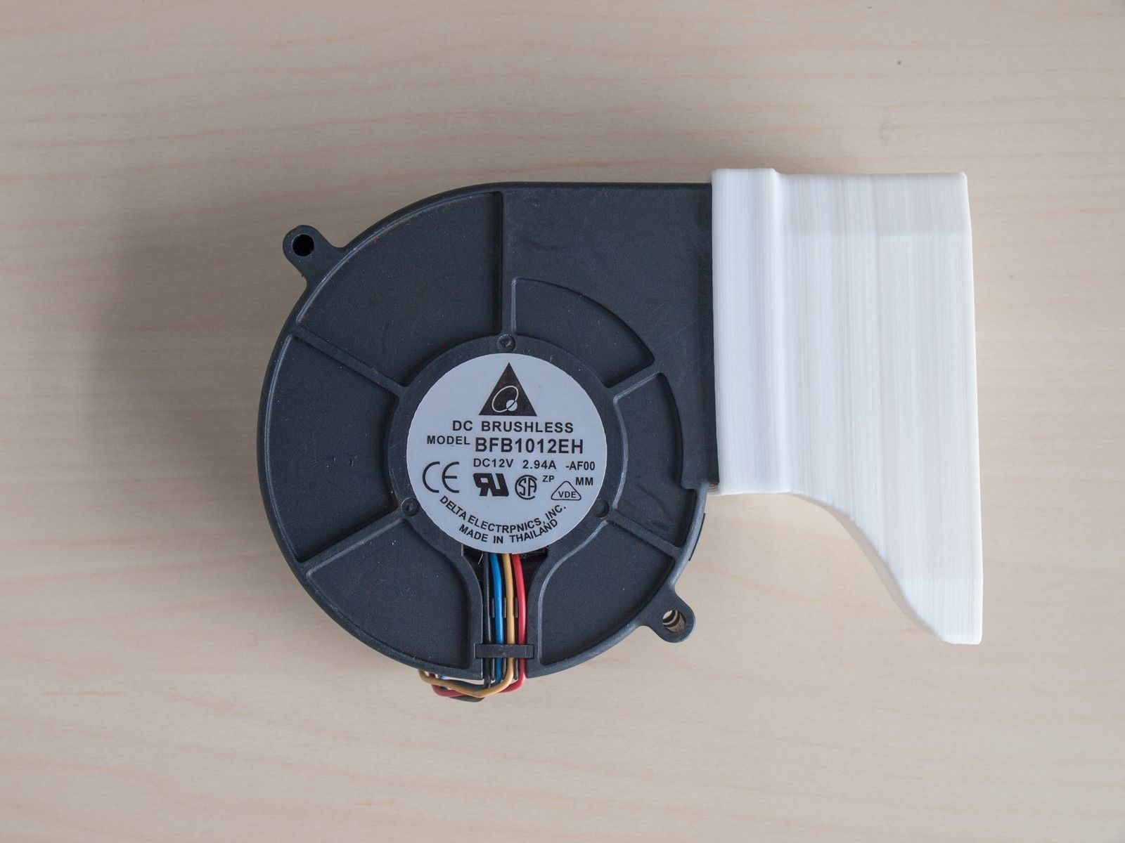 NVIDIA Tesla K80 V100 M40 cooling fan shroud duct 3D model 3D printable ...