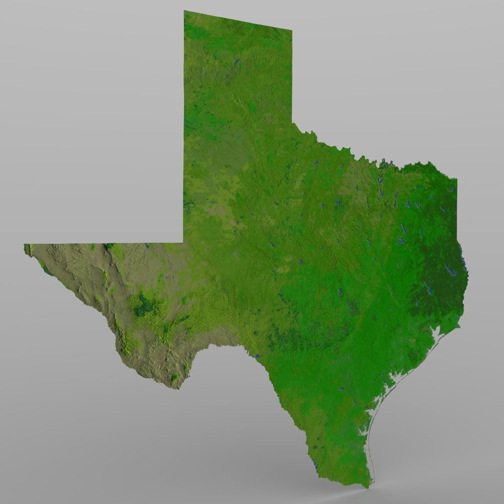 Texas State in 3ds and obj format 3D model | CGTrader