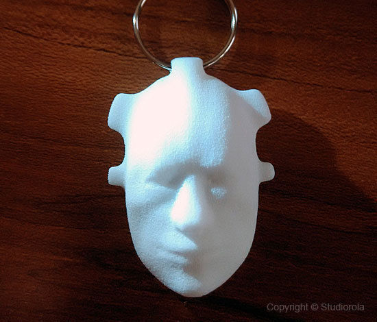 The Face key ring 3D model 3D printable | CGTrader