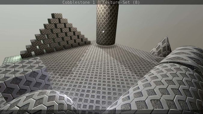 Texture Cobblestone 1 Texture Set - 8 VR / AR / low-poly | CGTrader