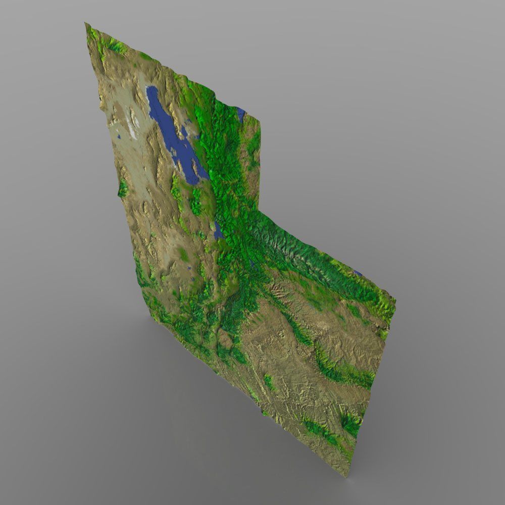 Utah State in 3ds and obj formats 3D model | CGTrader