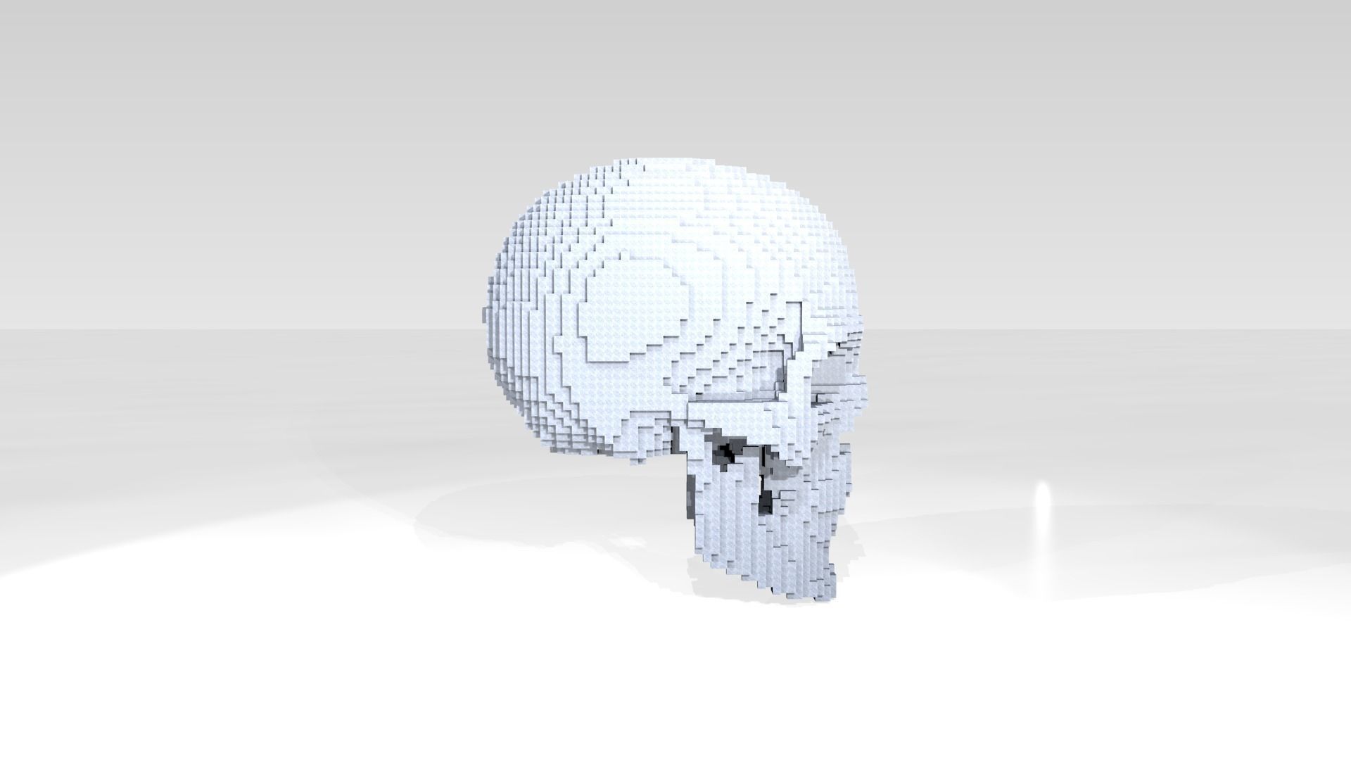 Skull Voxel 3D model | CGTrader