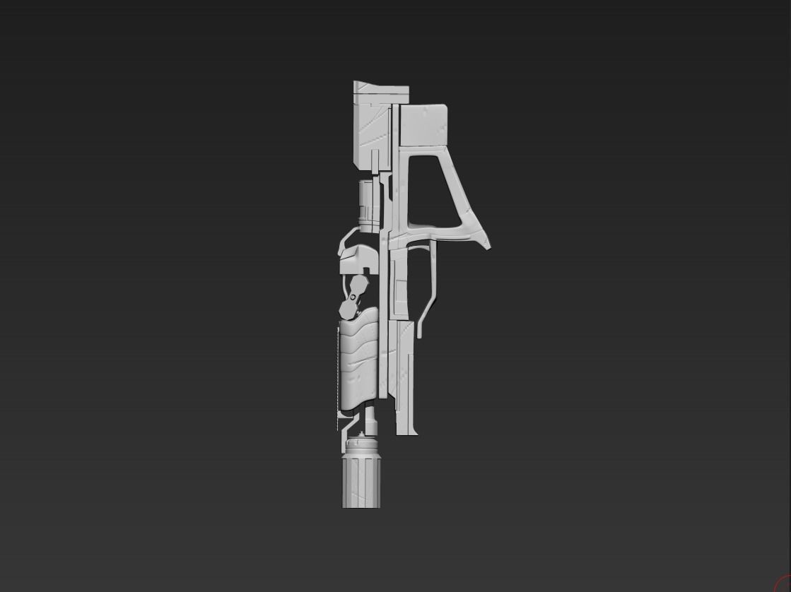 Gun hi - poly 3D model | CGTrader