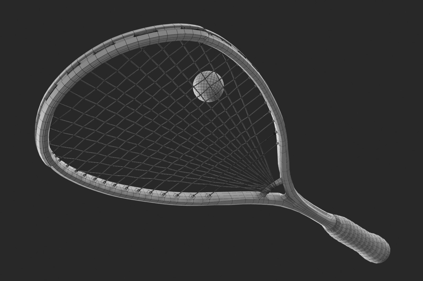 Squash racket 3D model | CGTrader