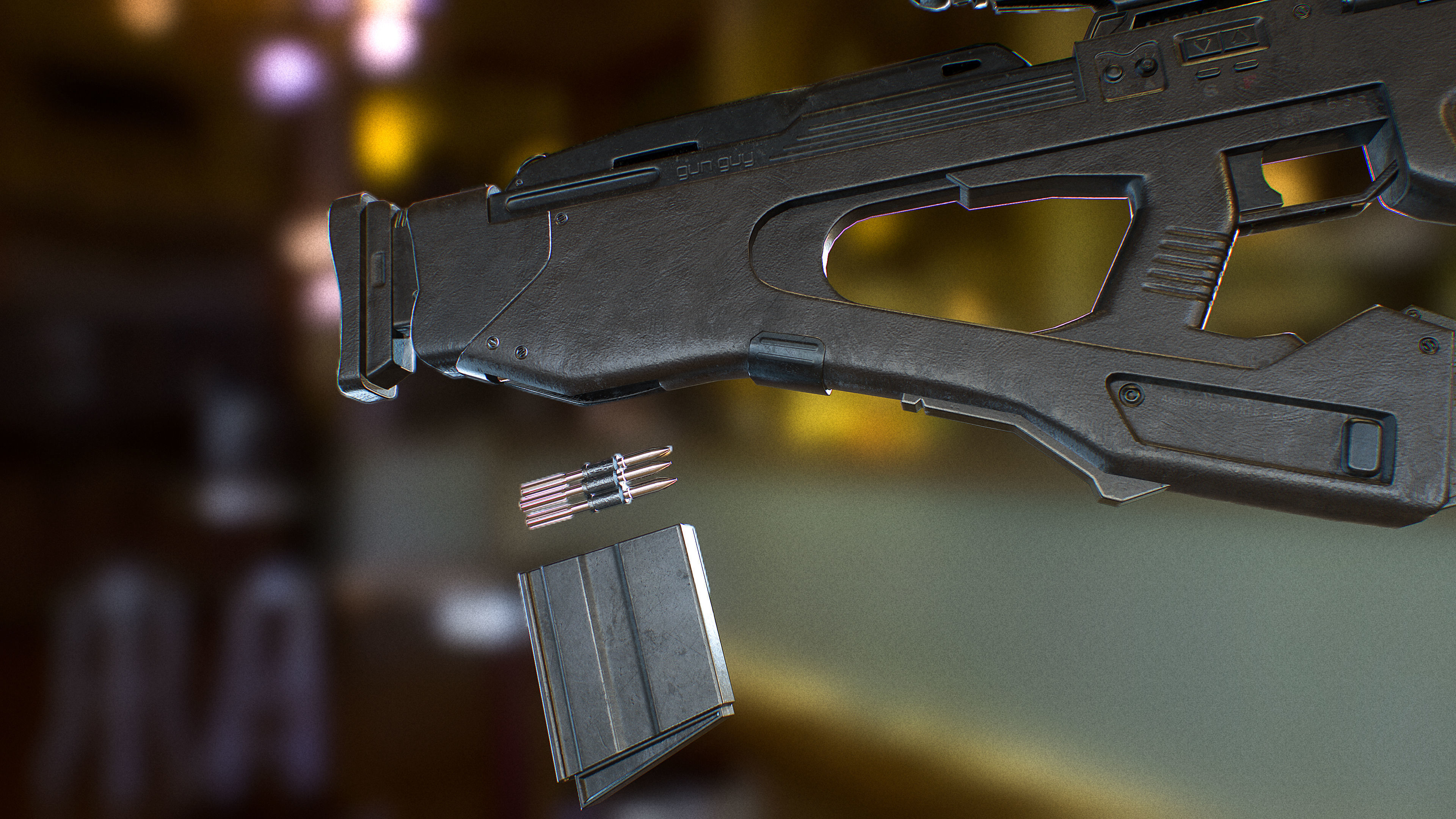 3D model Gauss Rifle VR / AR / low-poly | CGTrader