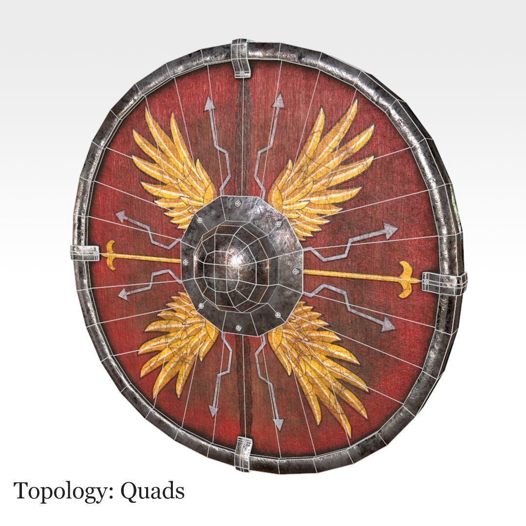 3D model Parma Shield VR / AR / low-poly | CGTrader