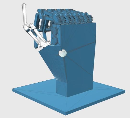 Robot Hand Gear 3D model 3D printable | CGTrader