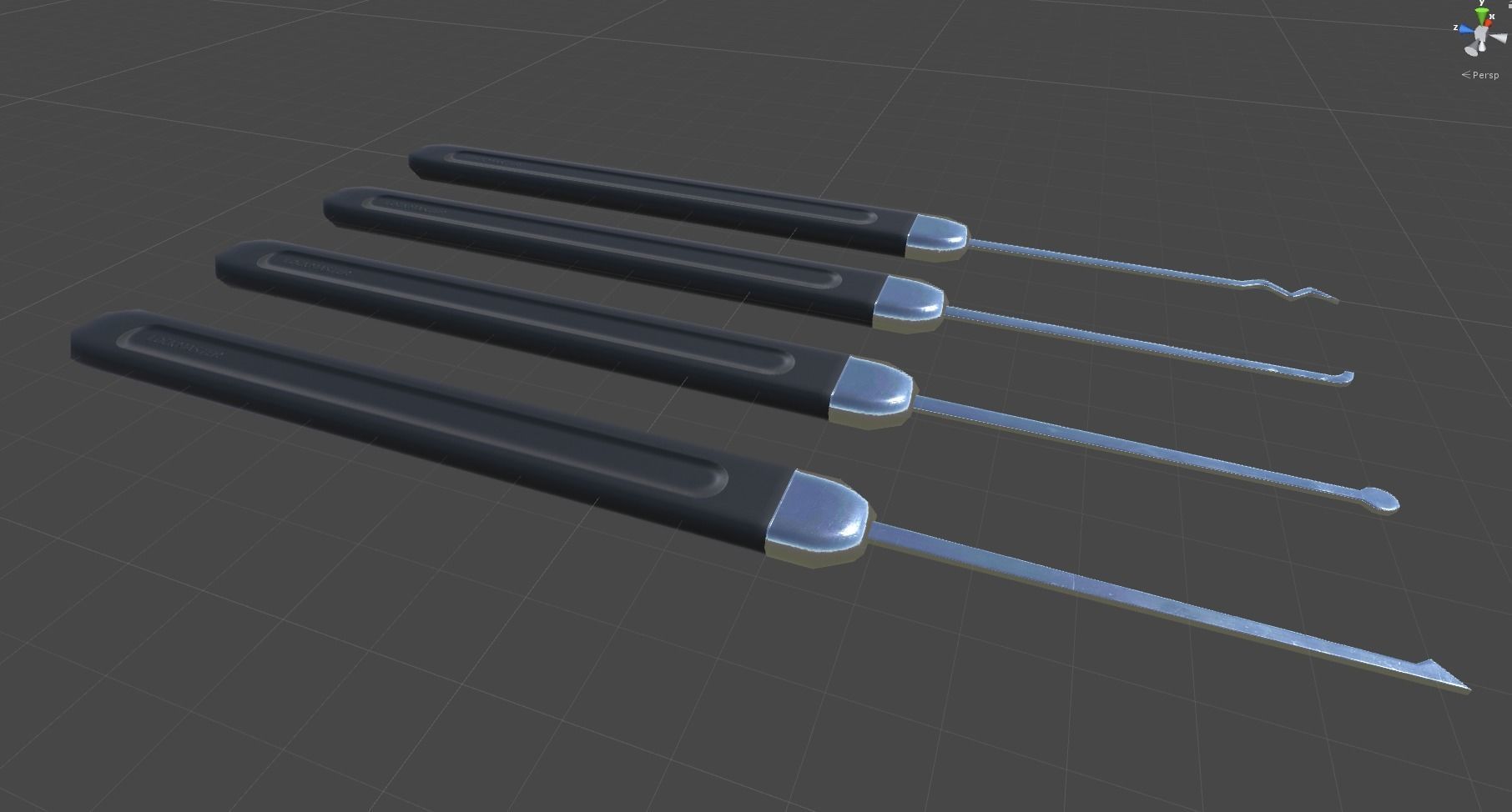 3D model Lockpick set - PBR - lowpoly VR / AR / low-poly | CGTrader