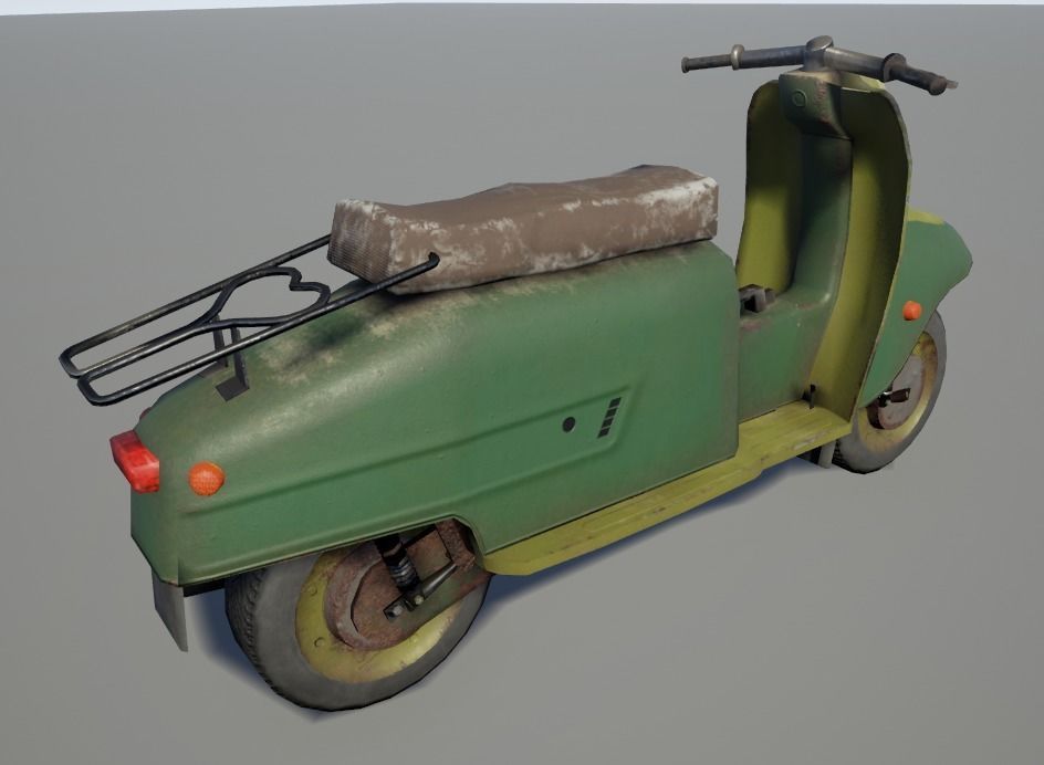 3D model Low poly Scooter VR / AR / low-poly | CGTrader