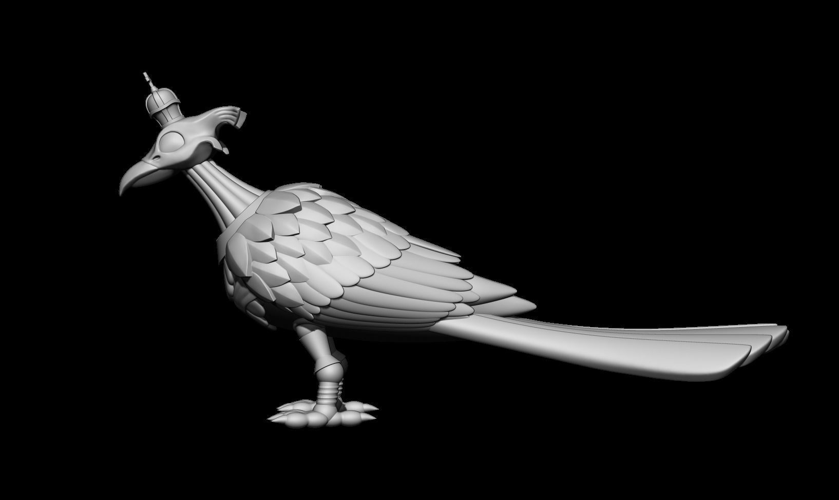 Funny bird 3D model 3D printable | CGTrader