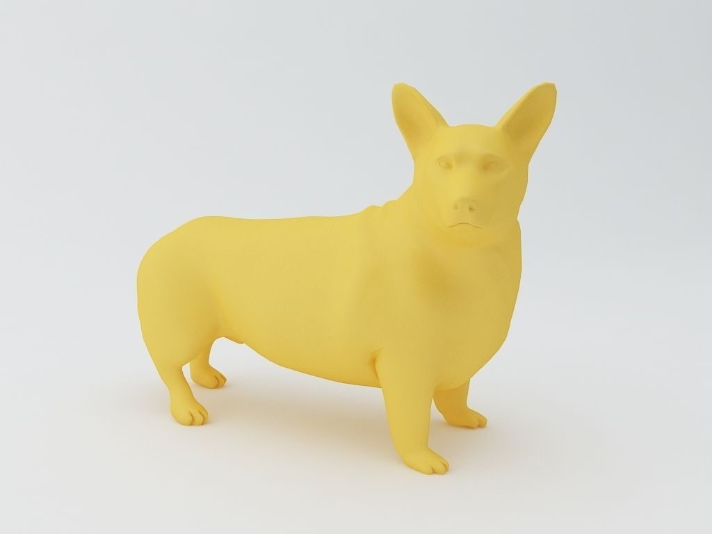 Pembroke Welsh Corgi Dog 3D Model 3D model 3D printable | CGTrader