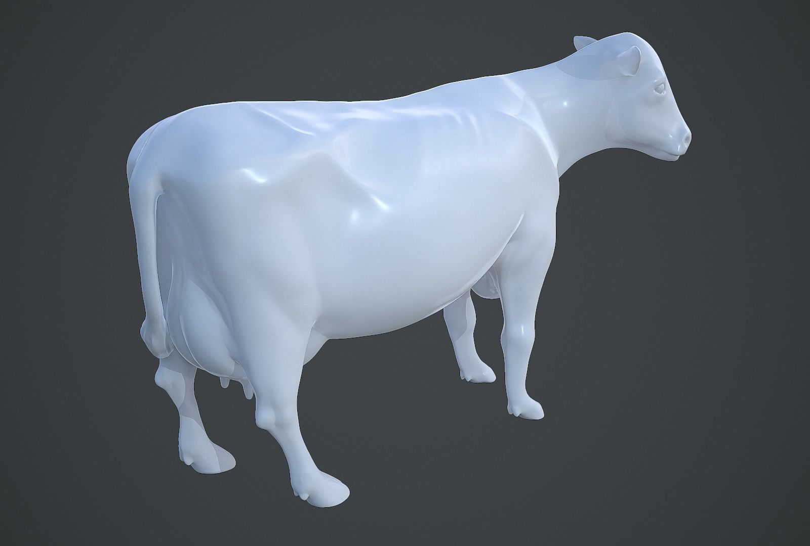 Realistic cow 3D model 3D printable | CGTrader