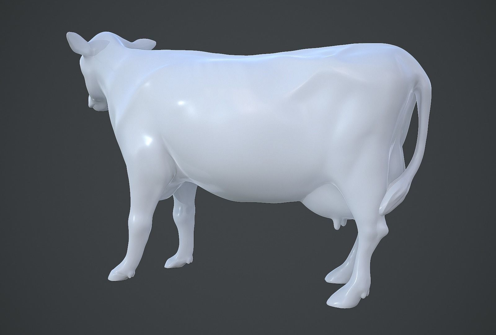 Realistic cow 3D model 3D printable | CGTrader