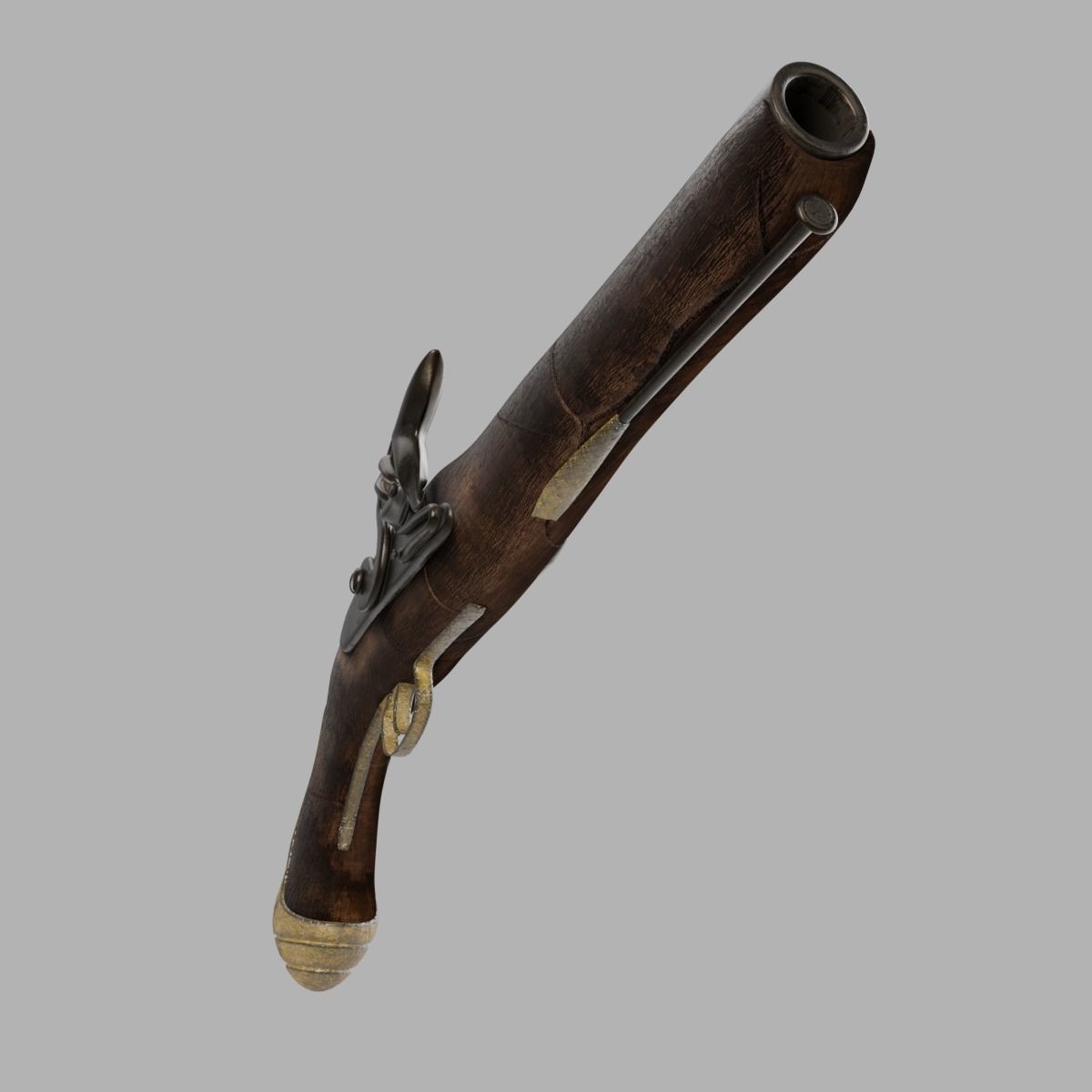 Old Gun 3D model | CGTrader