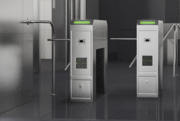 Entrance Access Control whith poles 3D model | CGTrader