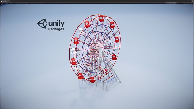 3D model Carousel Ferris wheel Unity Package VR / AR / low-poly | CGTrader