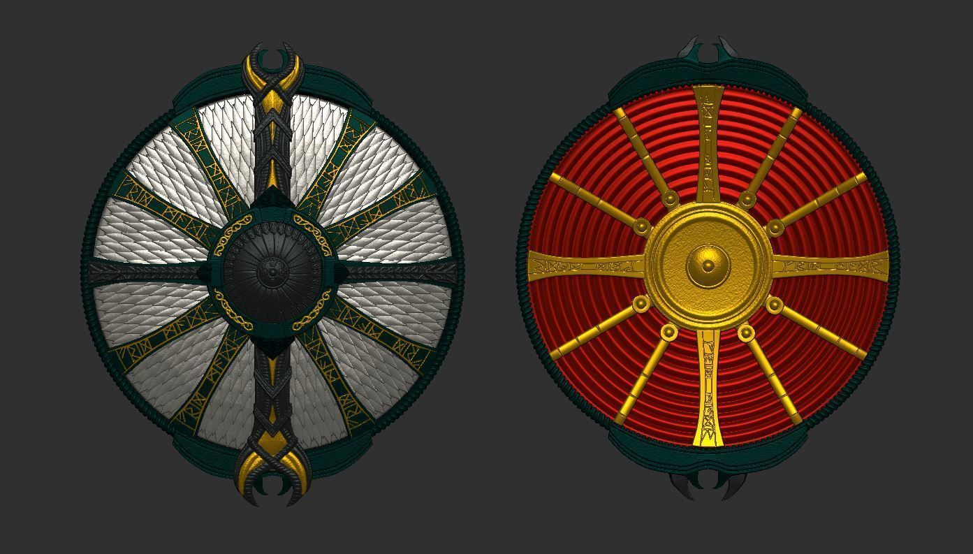 Shield of Kratos - Guardian Shield - God of War 2018 3D model 3D ...