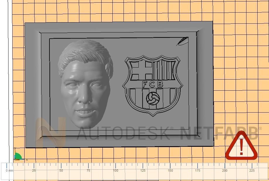Luis Suarez - FC Barcelona - 3D print ready frame 3D model 3D printable ...
