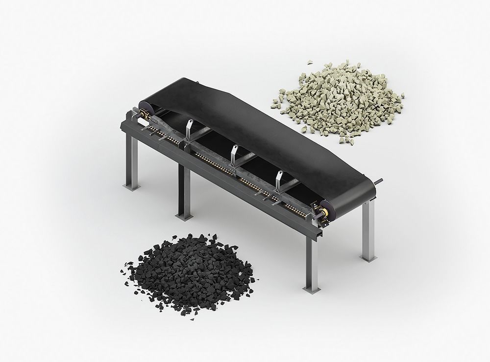 Modular mining conveyor belt 3D model | CGTrader