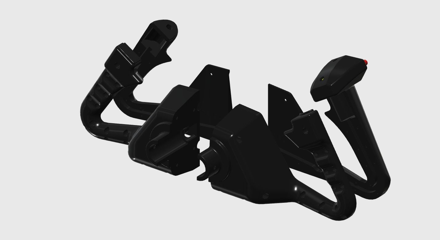 Beechcraft King Air Yoke V1 3D model 3D printable | CGTrader