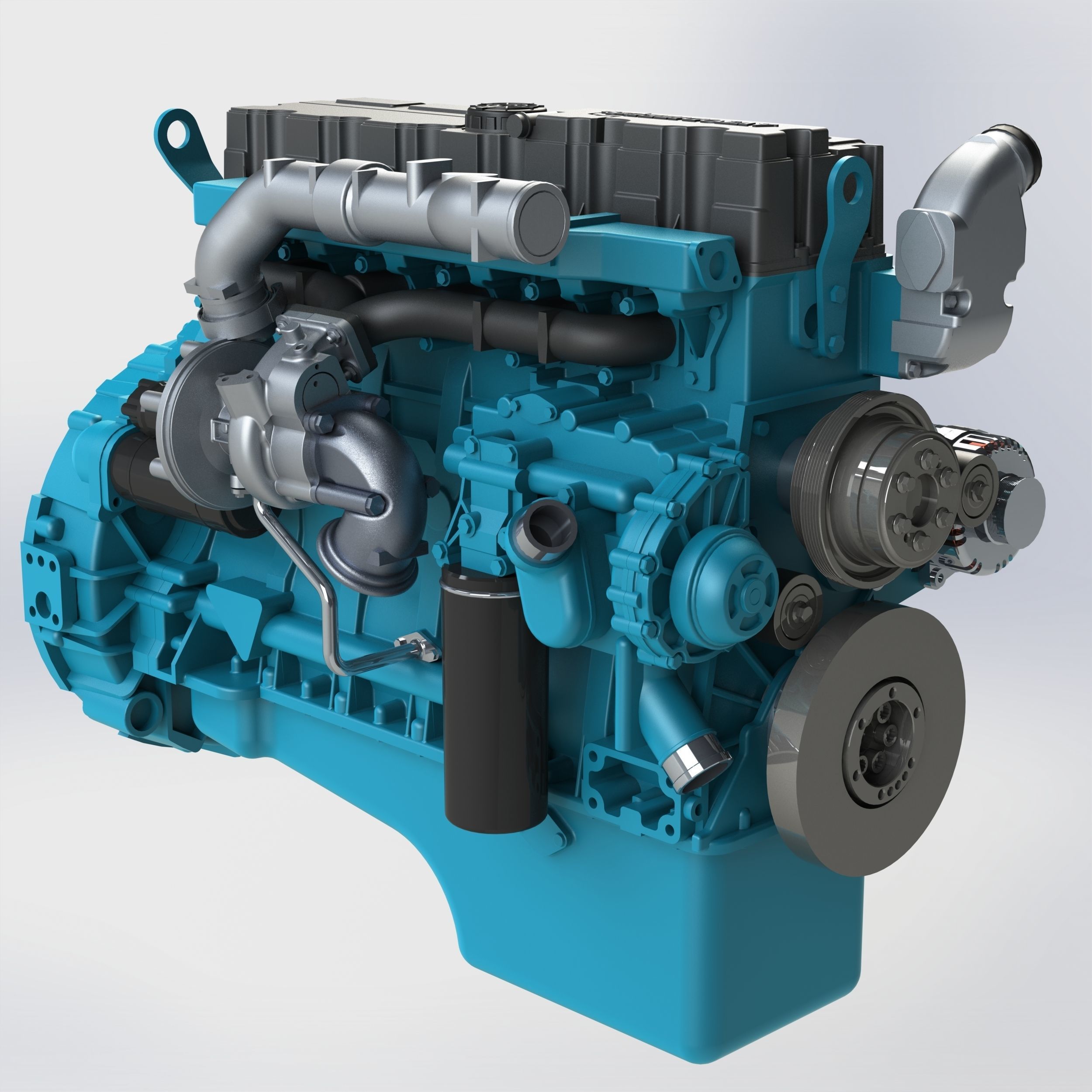 Engine YMZ 536 3D model 3D printable | CGTrader