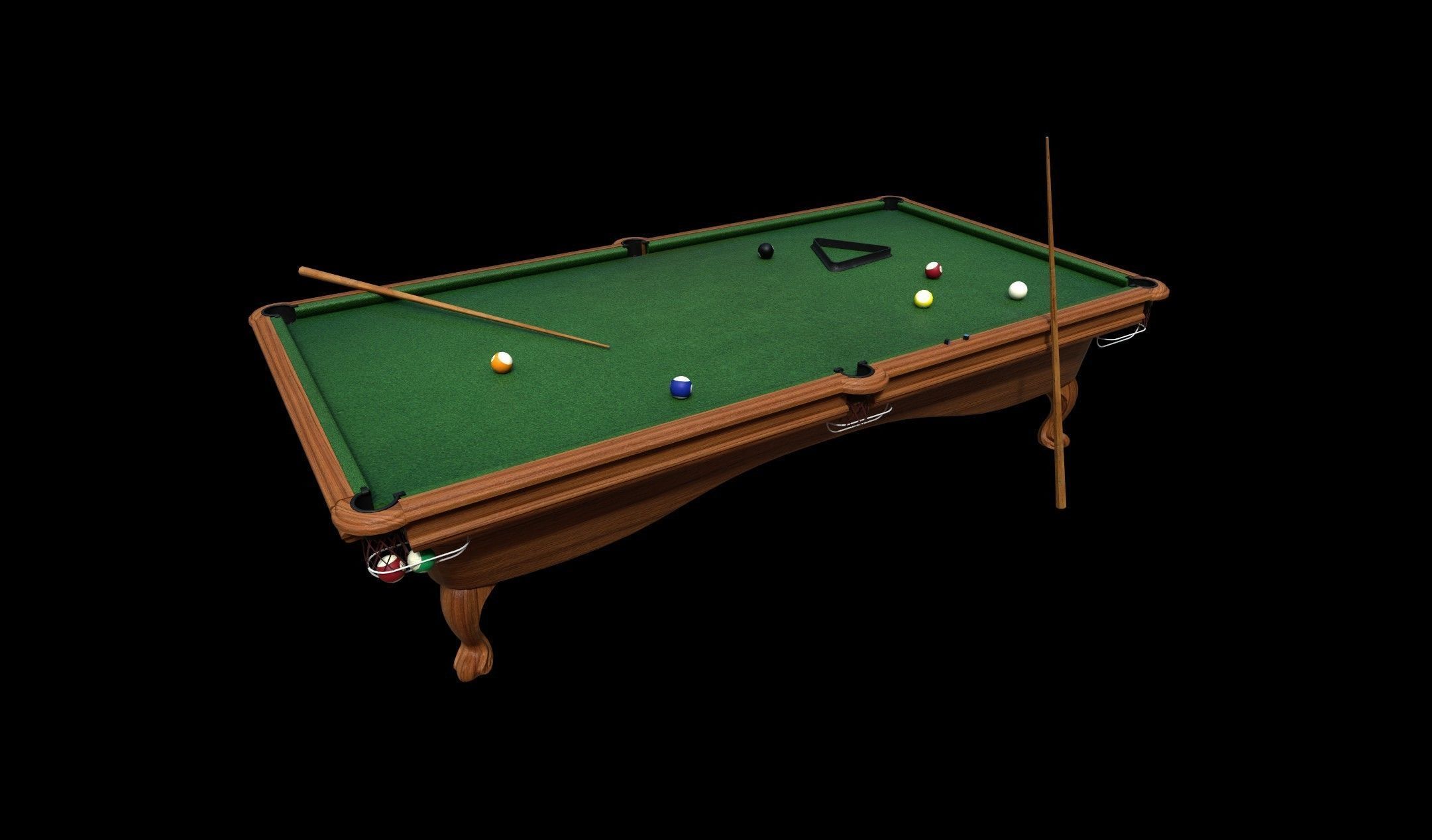 3D model Pool Table - PBR - Textured VR / AR / low-poly | CGTrader
