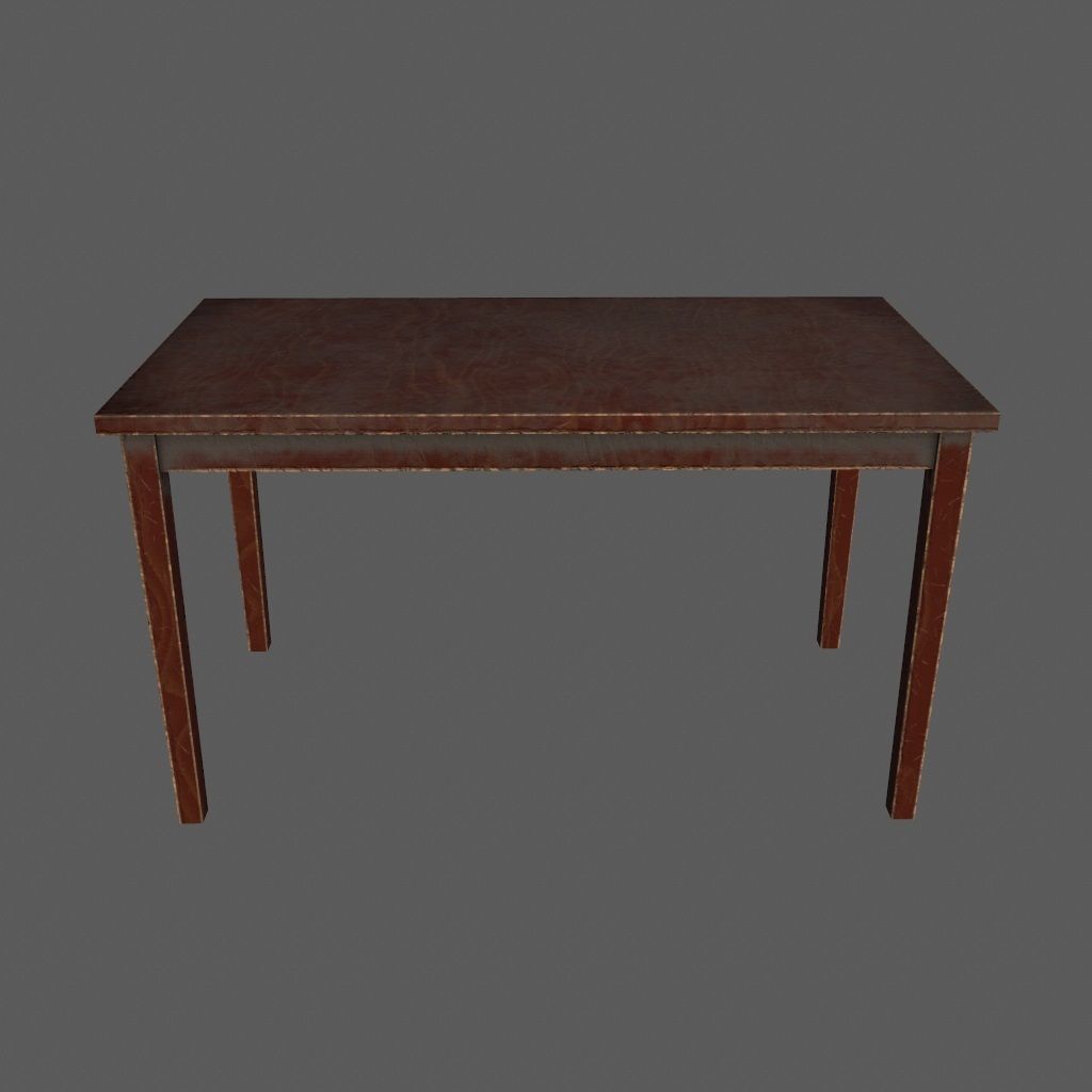 3D model table 1 VR / AR / low-poly | CGTrader