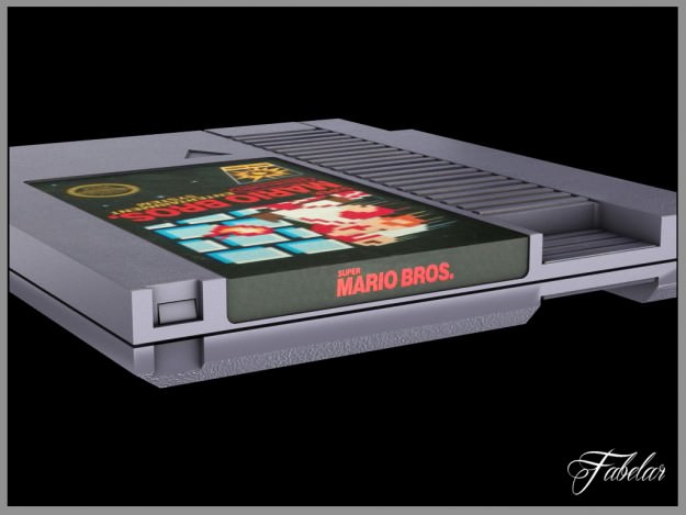 NES cartridge 3D Model MAX | CGTrader.com