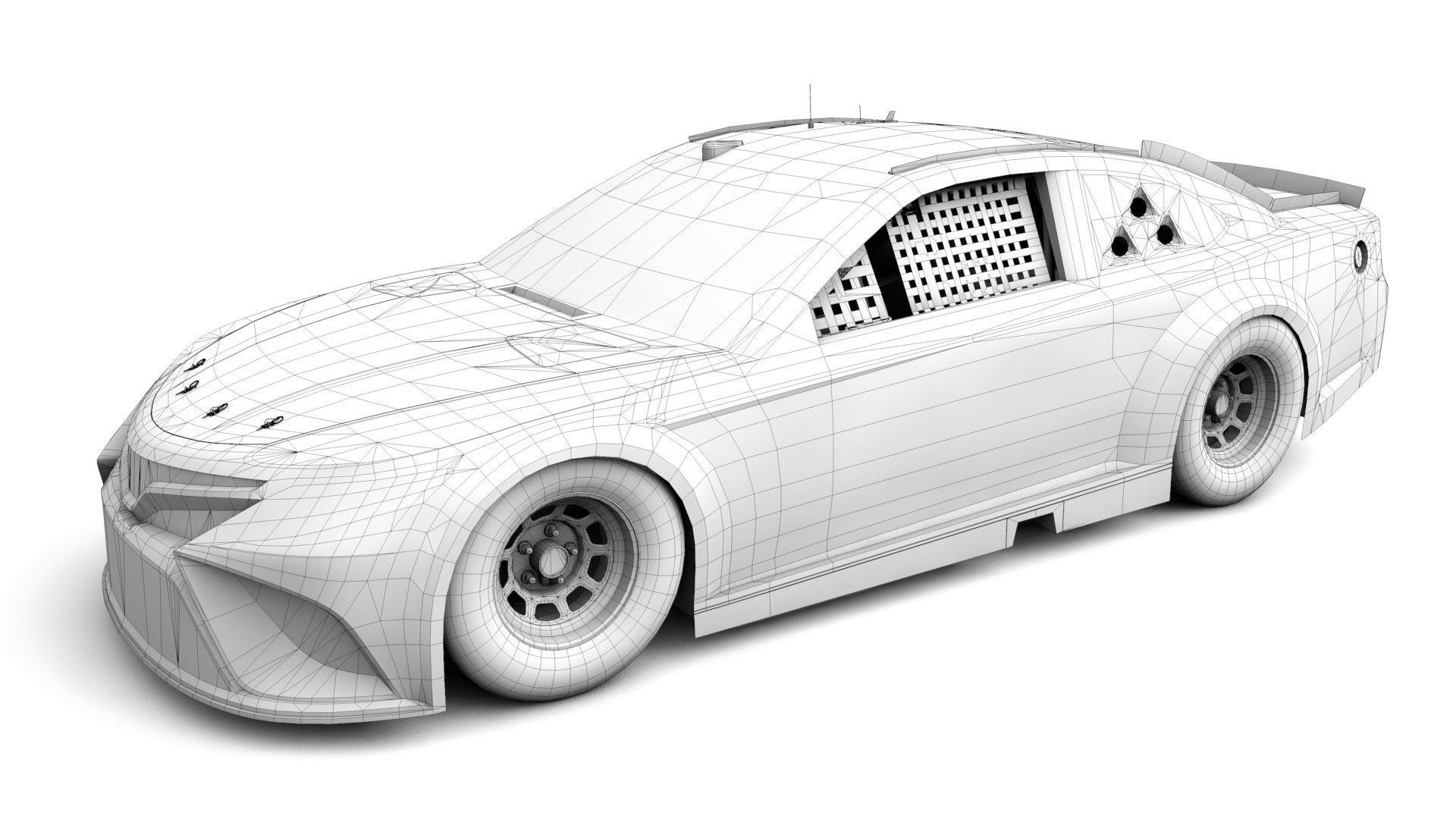 3D model Toyota Camry XSE NASCAR VR / AR / low-poly | CGTrader
