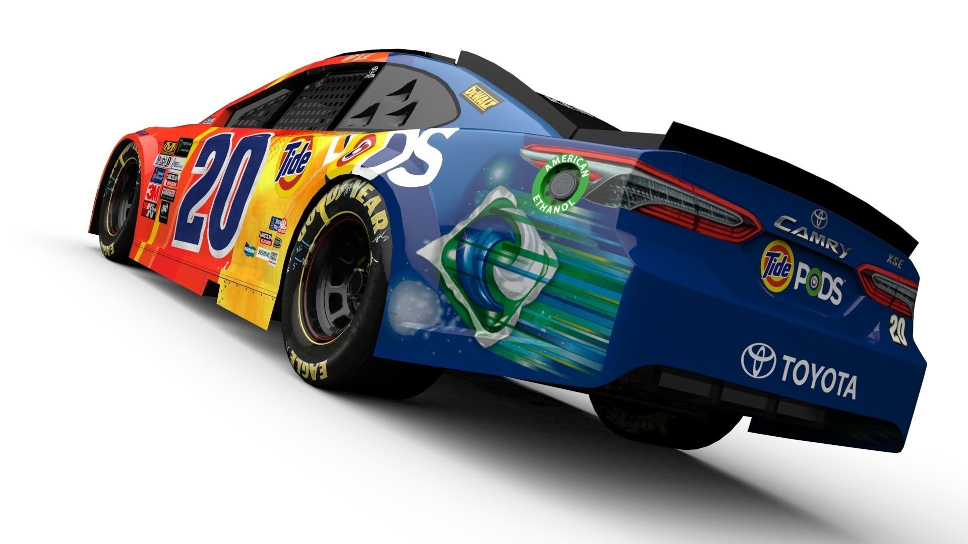 3D model Toyota Camry XSE NASCAR VR / AR / low-poly | CGTrader