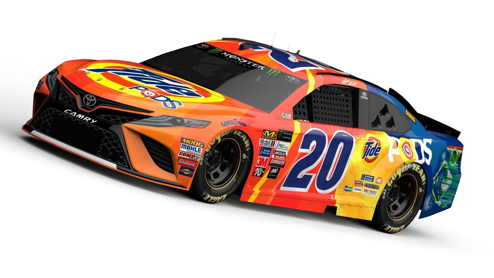 3D model Toyota Camry XSE NASCAR VR / AR / low-poly | CGTrader