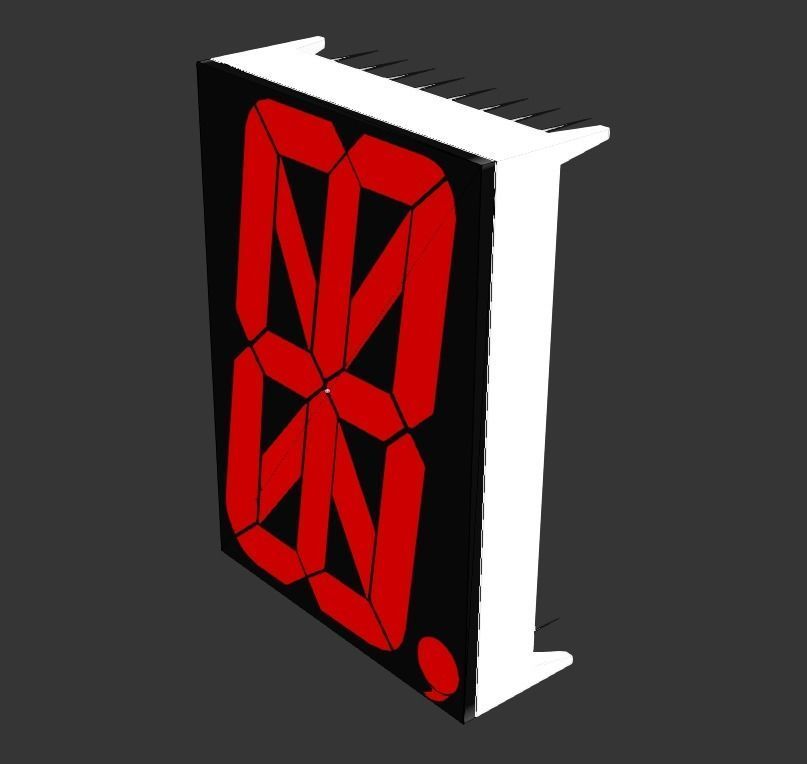 3D model Sixteen Segment Display Model VR / AR / low-poly | CGTrader