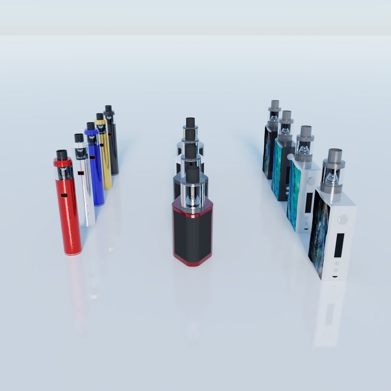 3D model Electronic Cigarette vape mod VR / AR / low-poly | CGTrader