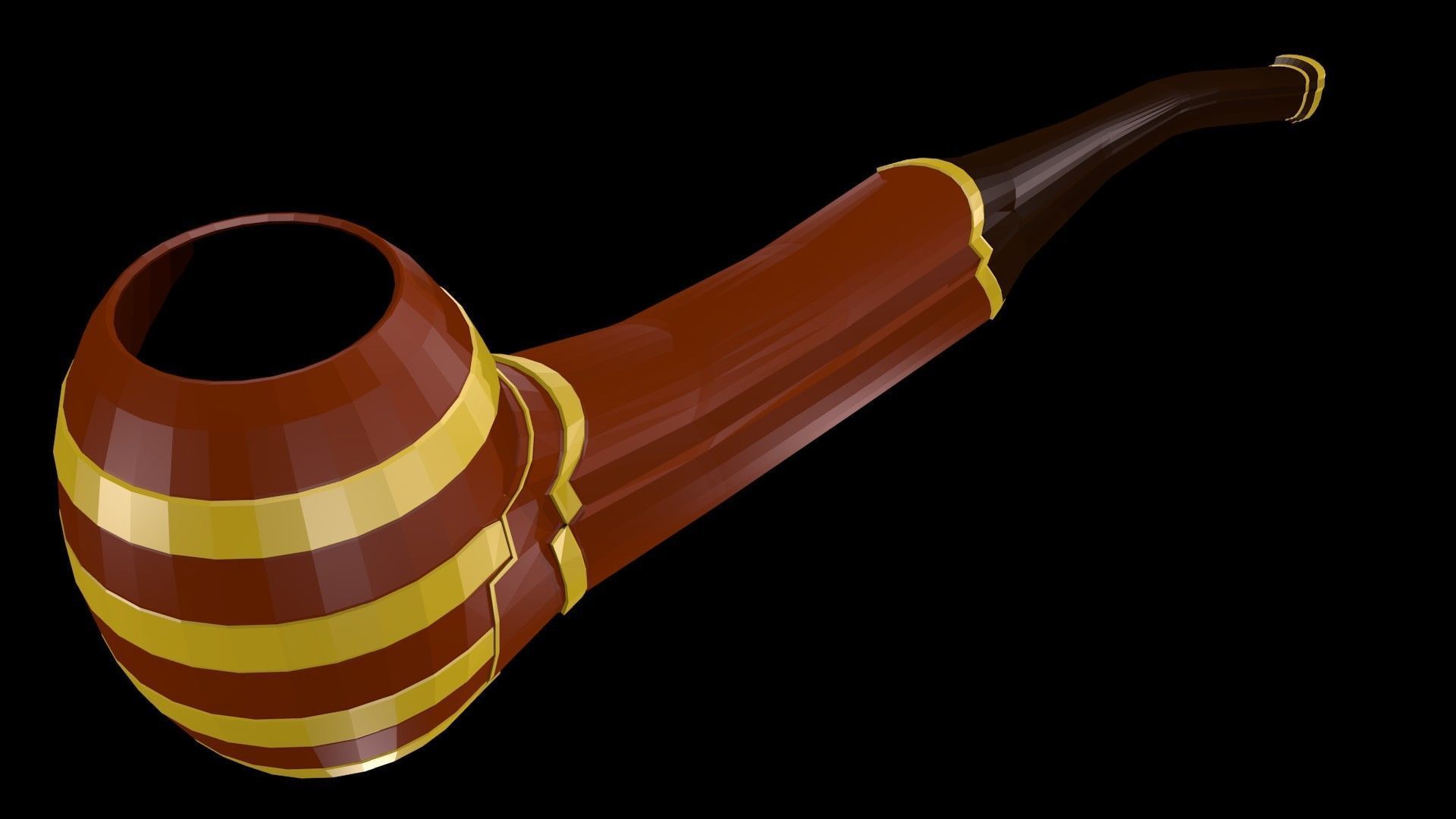 3D model Low poly smoking pipe VR / AR / low-poly | CGTrader